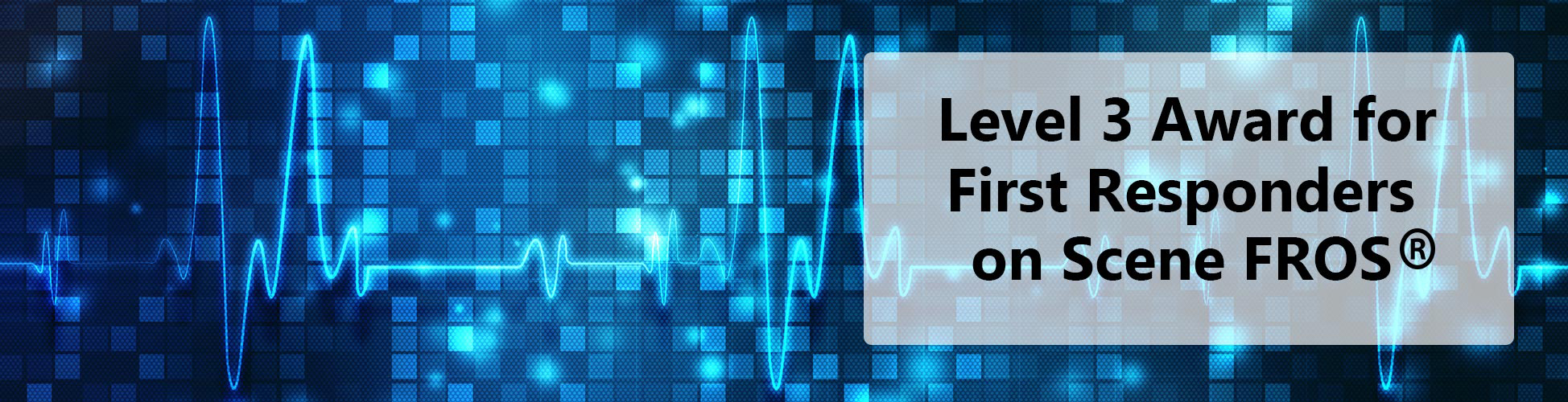 First Responder on Scene FROS Course blended online and classroom training