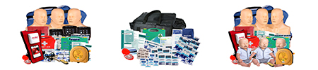 First Aid Equipment for Instructors, Kits and CPR Manikins